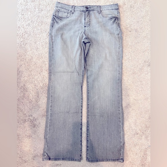 Common Genes | Jeans | Common Genes Gray Stone Wash Wide Straight Leg ...
